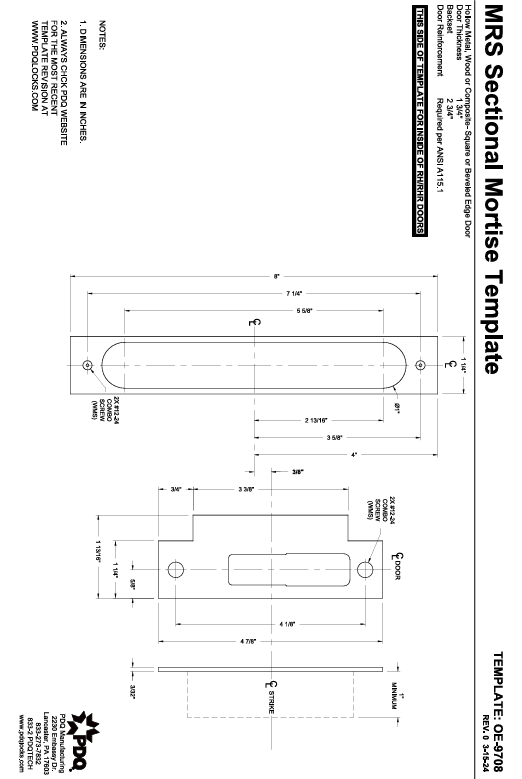 MRS Electronic Mortise Lock | PDQ Locks
